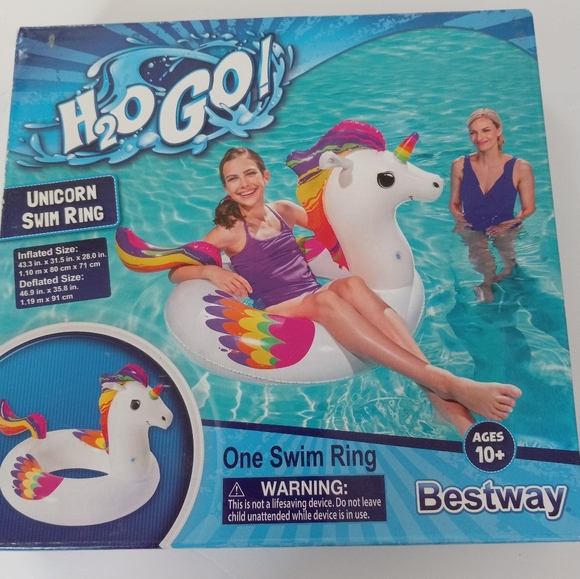 Bestway | Swim | Bestway Kids Inflatable Unicorn Swim Ring H2 Go | Poshmark